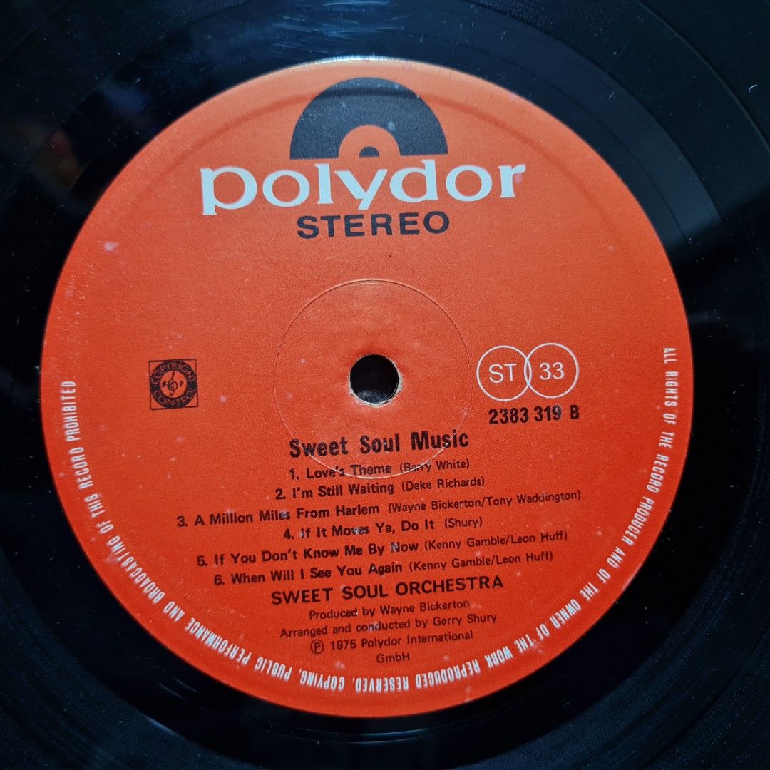 Vinyl Record: SWEET SOUL MUSIC, Hobbies & Toys, Music & Media, Vinyls ...