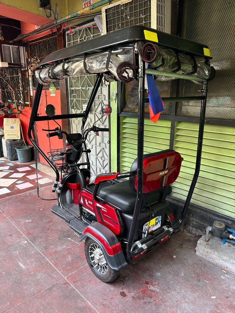 Virgo Go Red E-Bike w/ Free Roof, Sports Equipment, Bicycles & Parts ...