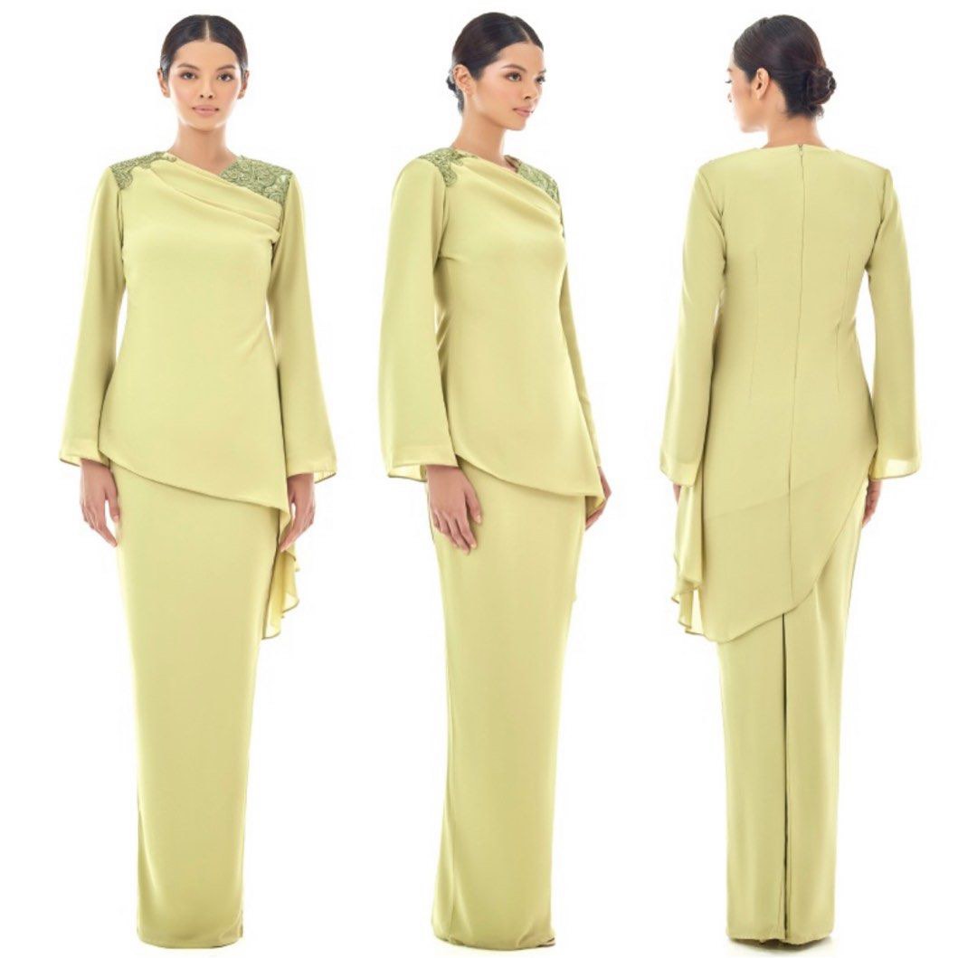 Wanzar Rosette Baju Kurung, Women's Fashion, Muslimah Fashion, Baju ...