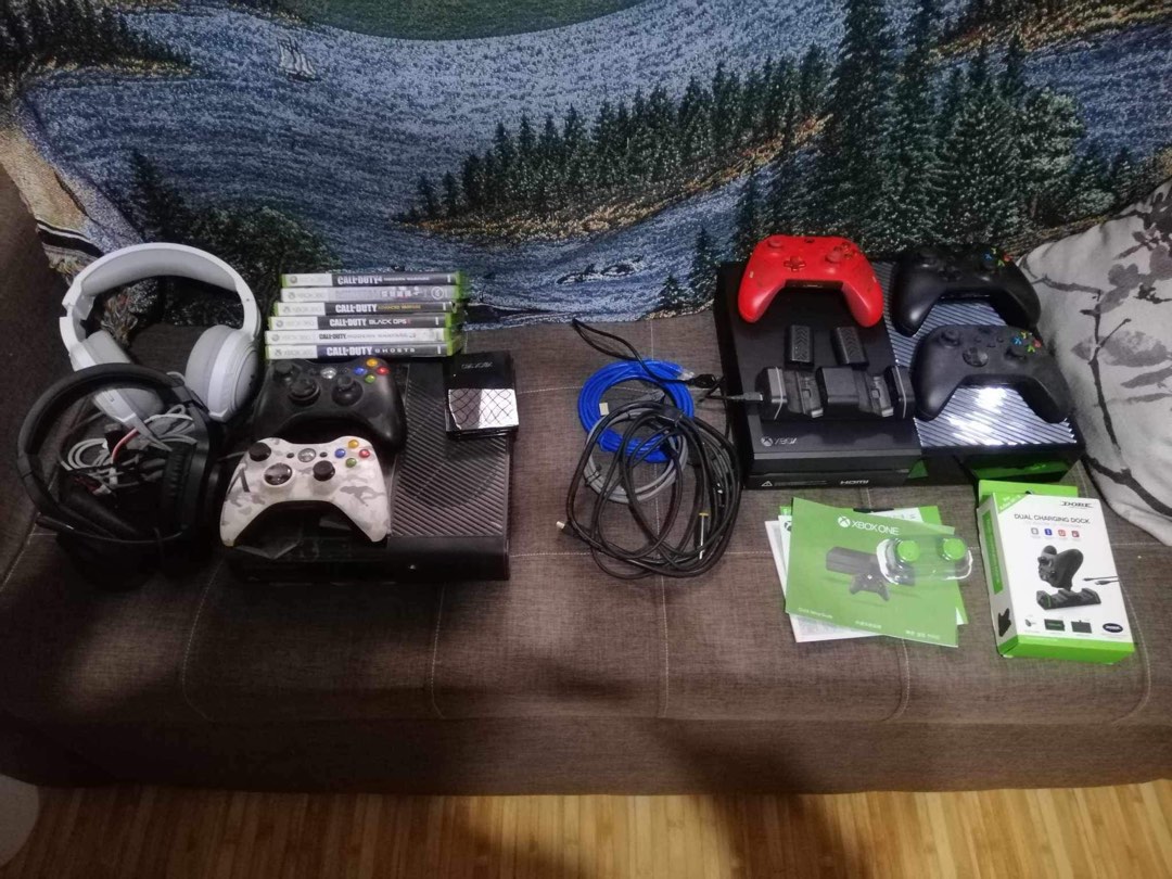 Xbox one and xbox 360 package, Video Gaming, Video Game Consoles, Xbox ...