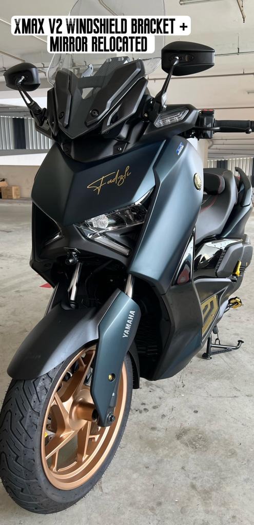 XMAX 2023 XMAX V2 Mirror Relocator, Motorcycles, Motorcycle Accessories ...