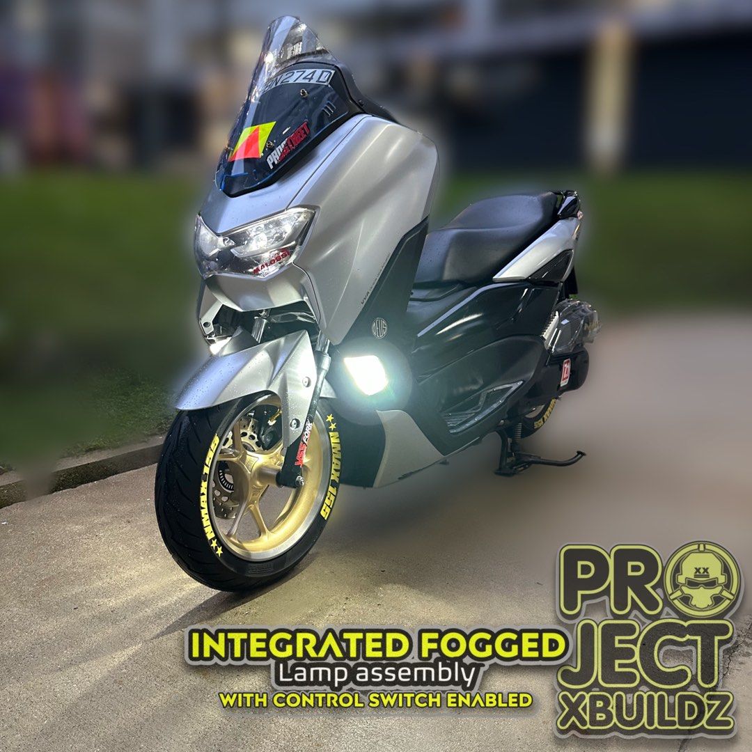 Yamaha Nmax Integrated Foglight, Motorcycles, Motorcycle Accessories on ...