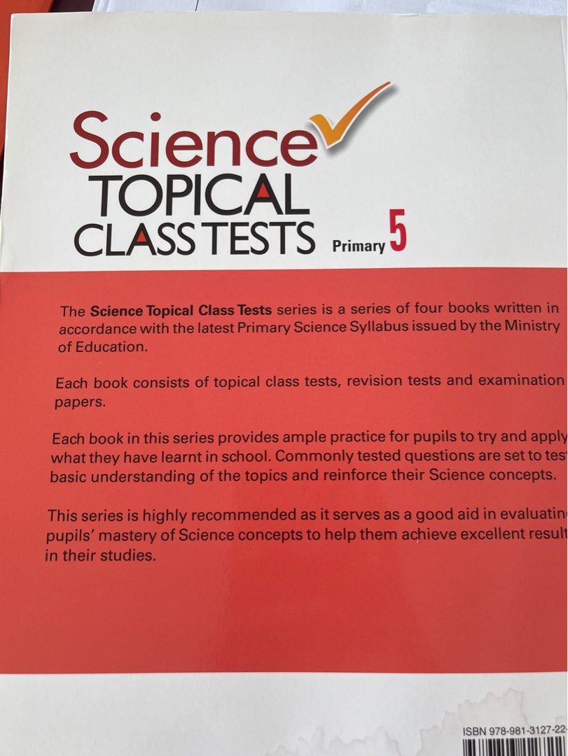 P5 SCIENCE TOPICAL - primary 5 upper pri assessment book, test exam ...