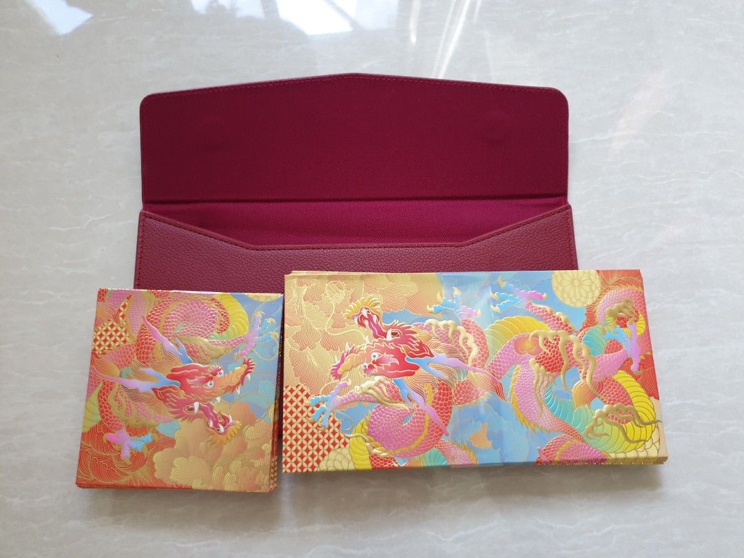 2024 UBS ang bao red Packet pouch set, Hobbies & Toys, Stationery ...