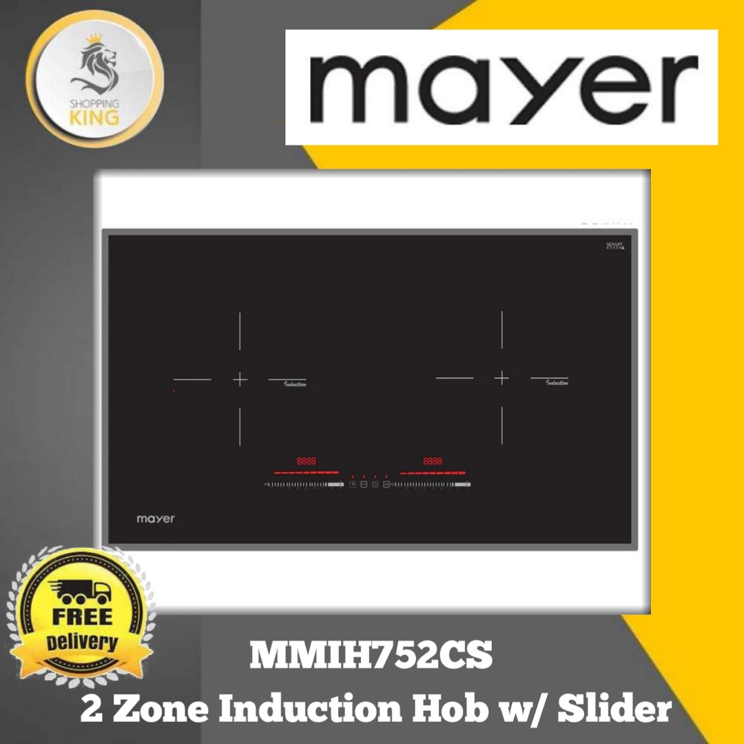 2 Zone Induction Hob With Slider 75cm Tv And Home Appliances Kitchen