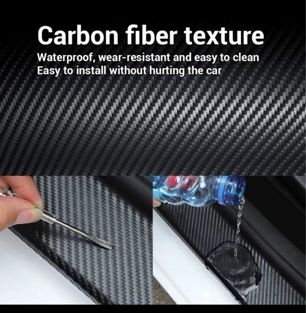 3D carbon fibre tape/sticker 10cm x 4m, Car Accessories, Accessories on ...