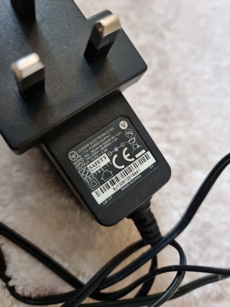 3-pin 12V 2A DC AC Adapter, Computers & Tech, Parts & Accessories ...