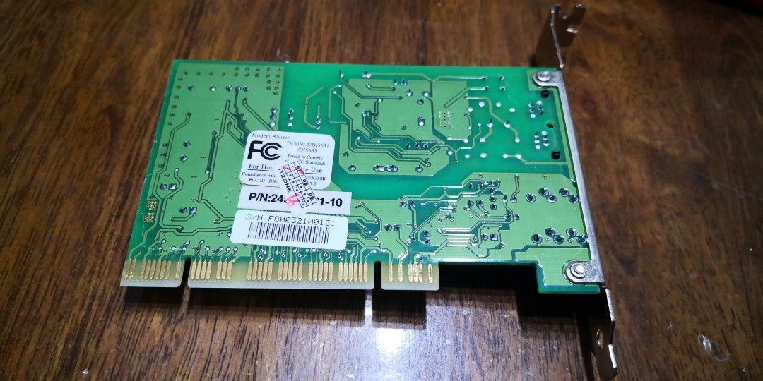 56Kbps V.92 Creative Modem Blaster Dial Up Fax Modem PCI, Computers ...