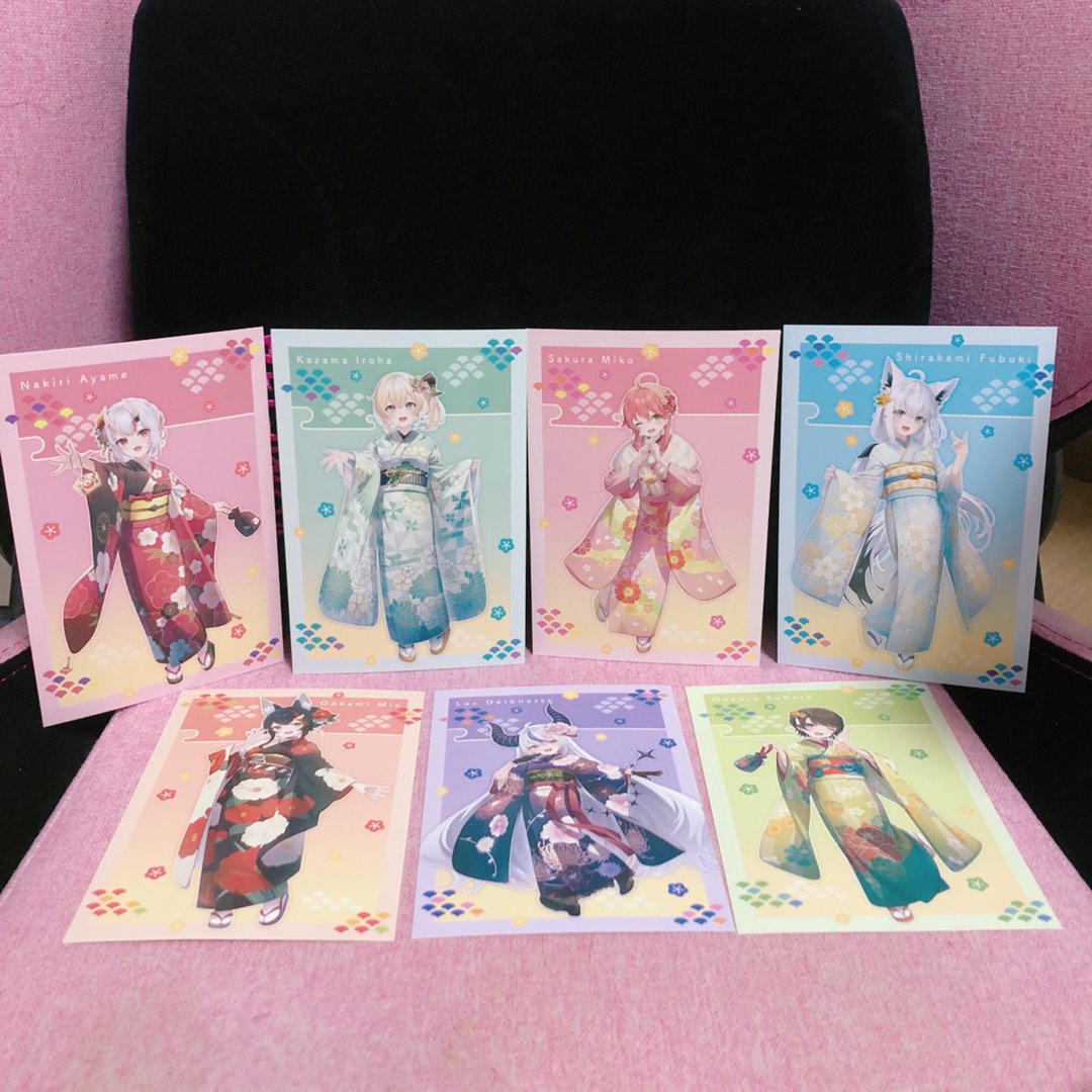 [7 for $50] Hololive Local in Kyoto Postcards Set, Hobbies & Toys ...