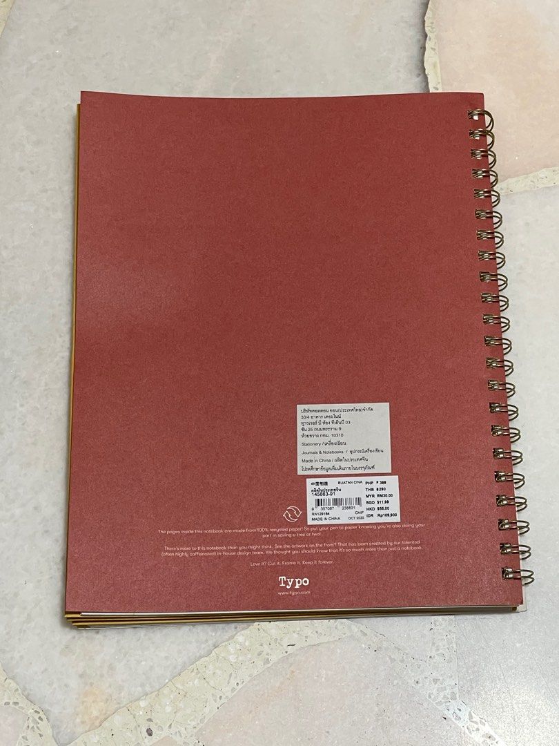 A4 typo notebook, Hobbies & Toys, Stationery & Craft, Stationery ...