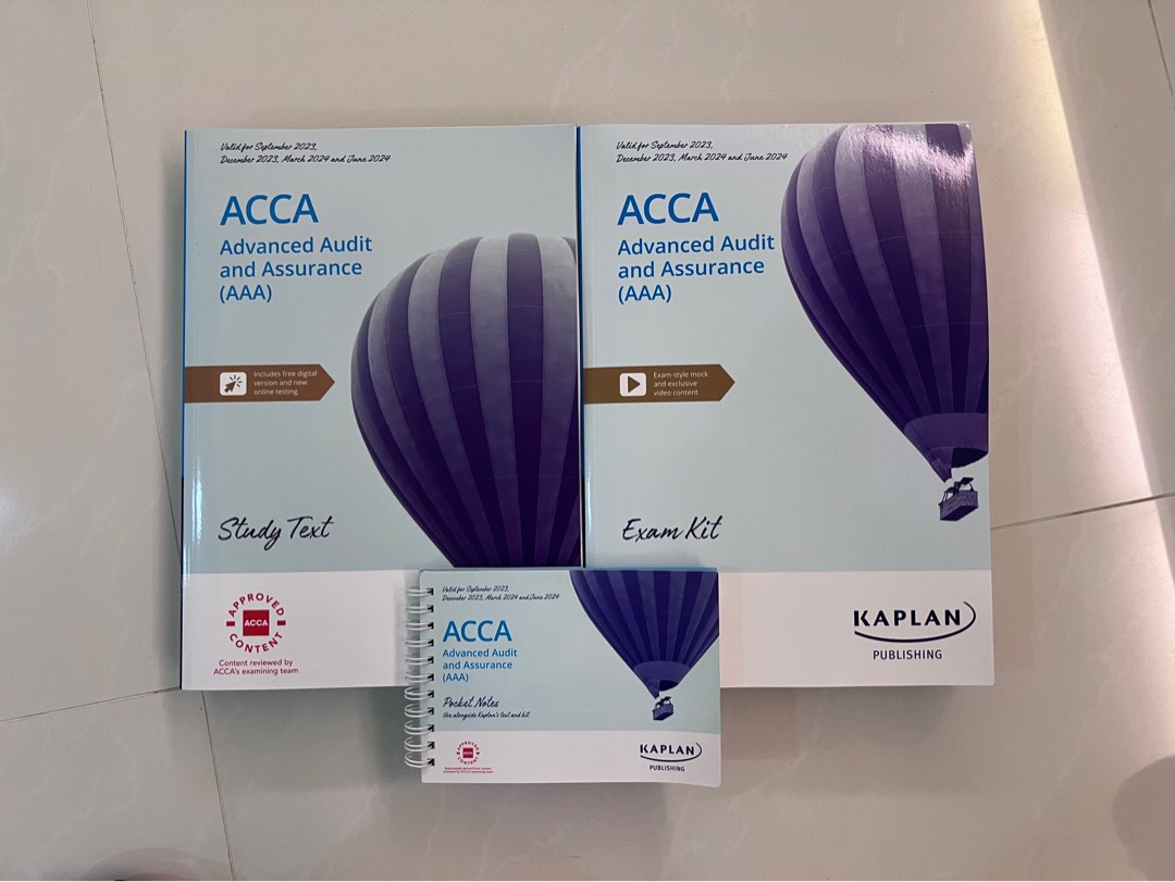 ACCA Advanced Audit & Assurance (AAA), Hobbies & Toys, Books ...
