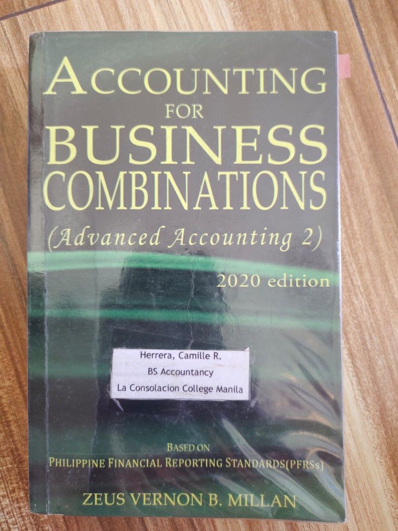 Advanced Accounting 1 and 2 by Zeus Millan - Accounting for Business ...