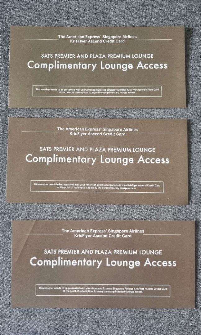 Amex Airport Lounge Pass, Tickets & Vouchers, Vouchers on Carousell