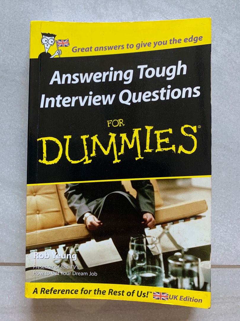 Answering Tough Interview Questions for Dummies, Hobbies & Toys, Books ...