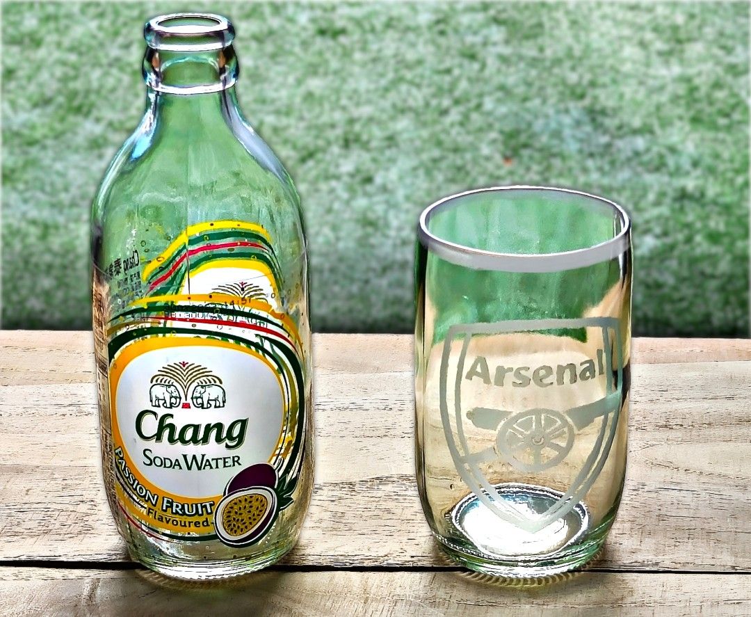 Arsenal F.C. Upcycled Drink Glass, Hobbies & Toys, Memorabilia ...