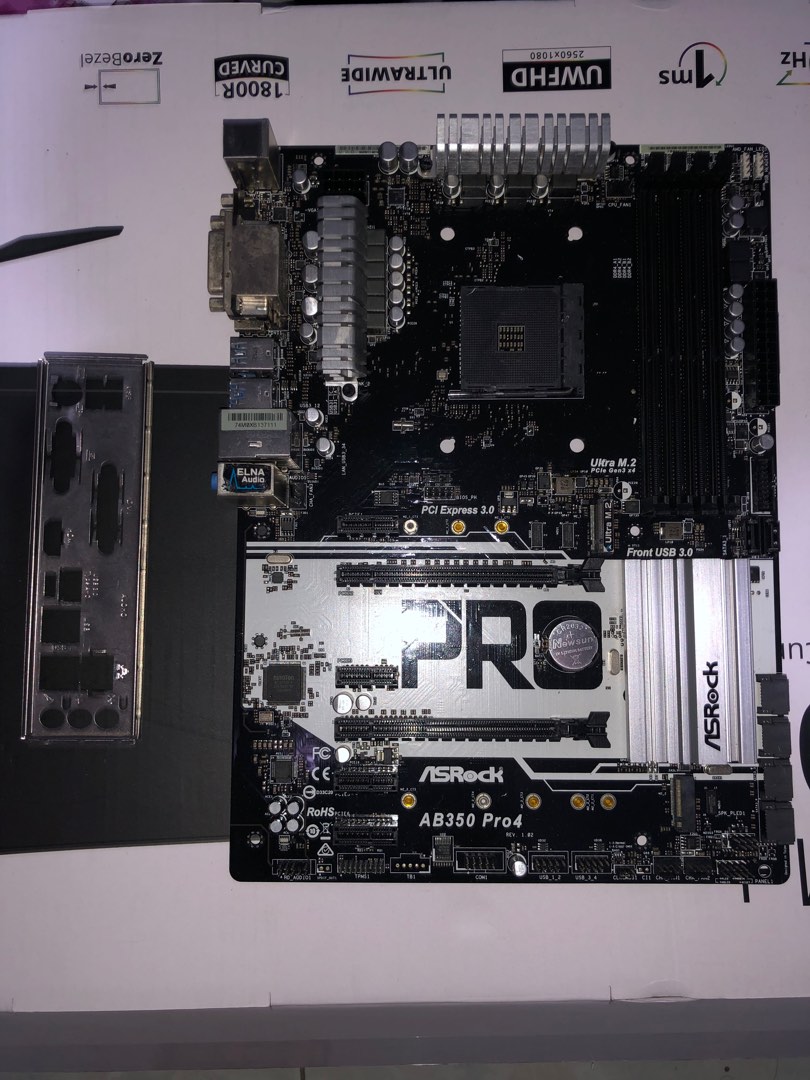 Asrock AB350 Pro 4, Computers & Tech, Parts & Accessories, Computer ...