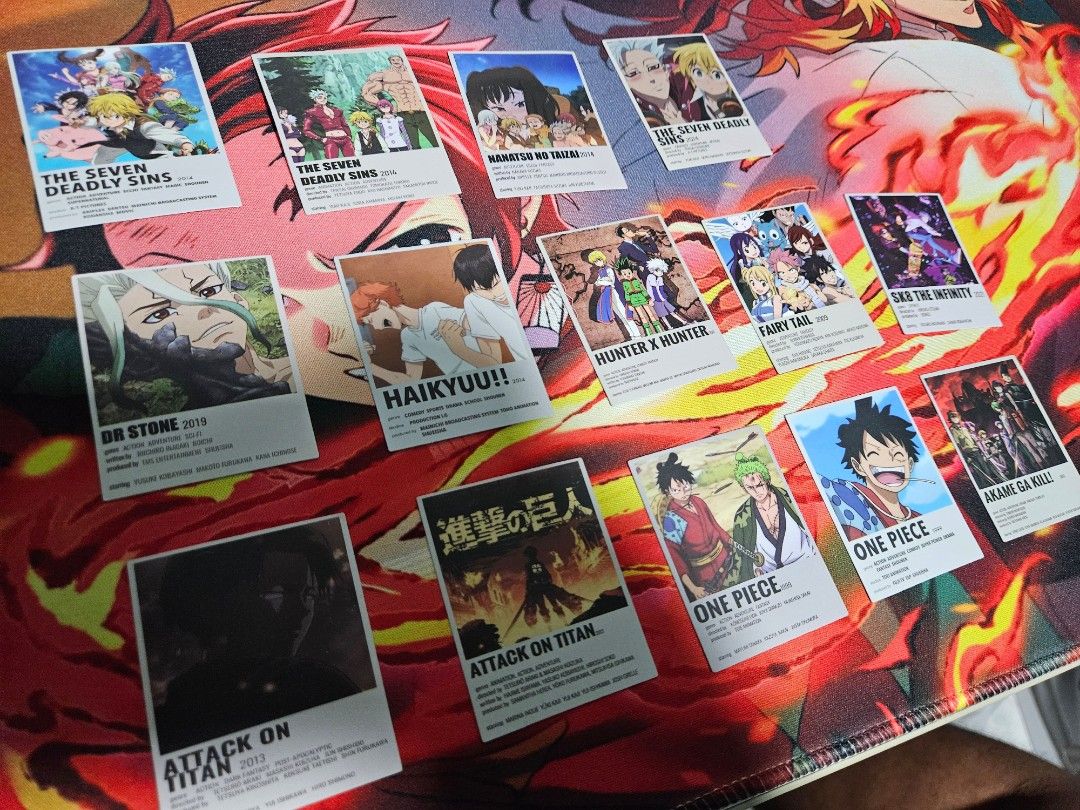 Assortments of Mini Anime Poster Stickers!, Hobbies & Toys, Stationery ...