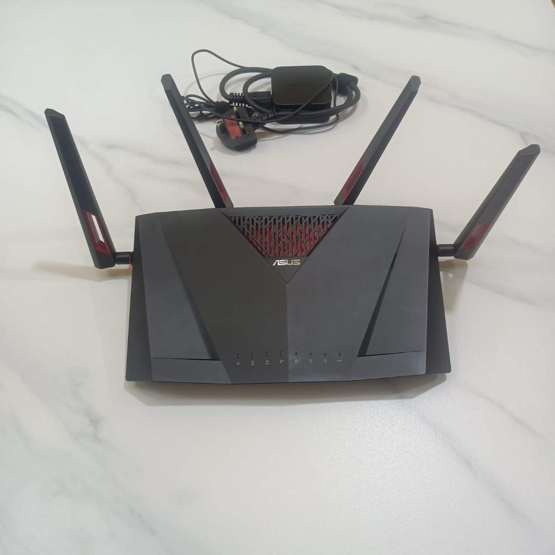 Asus RT-AC88U AC88U AC3100 WiFi 5 Dual Band Gigabit Router, Computers ...