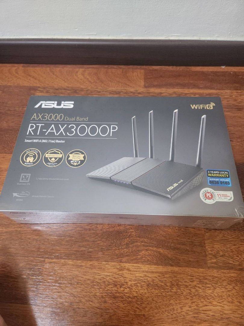 ASUS RT-AX3000P Dual Band Wifi Router, Computers & Tech, Parts ...