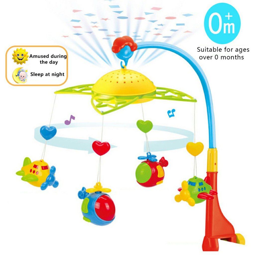 Baby Rotating Mobile Crib With Projector, Babies & Kids, Infant ...