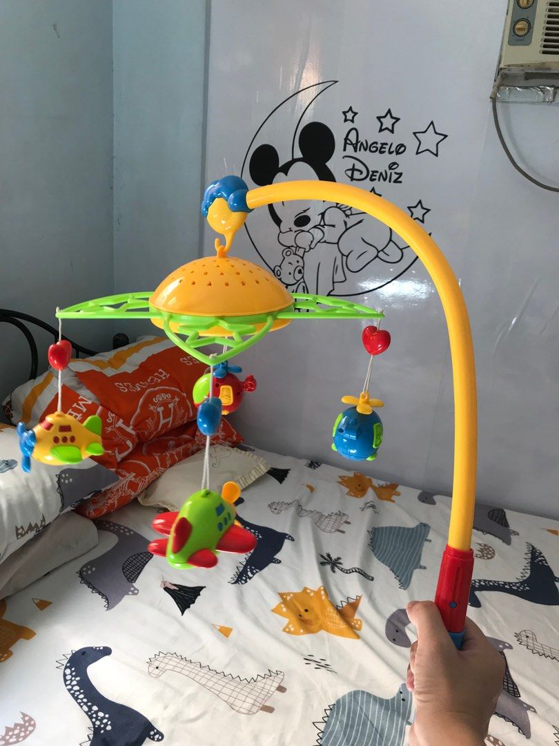 Baby Rotating Mobile Crib With Projector, Babies & Kids, Infant ...