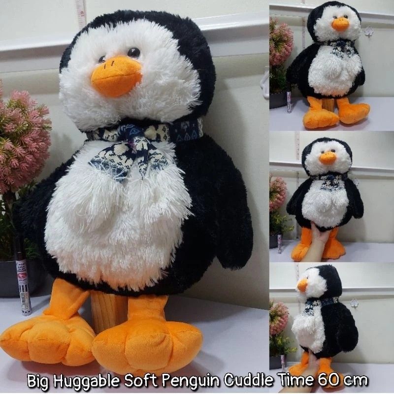 Big Huggable Penguin Cuddle Time 60 cm Stuffed Toy, Hobbies & Toys ...