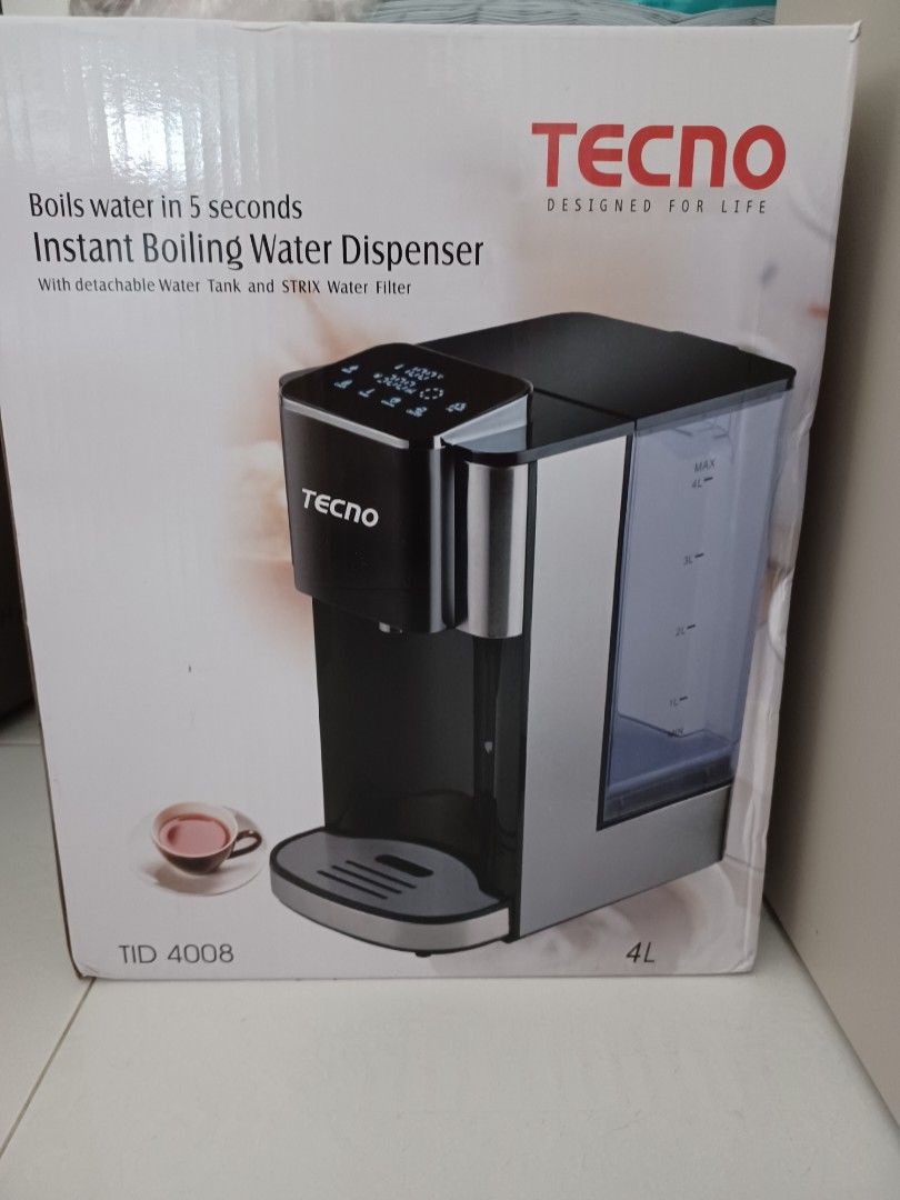 BNIB Tecno Instant Water Dispenser, TV & Home Appliances, Kitchen ...