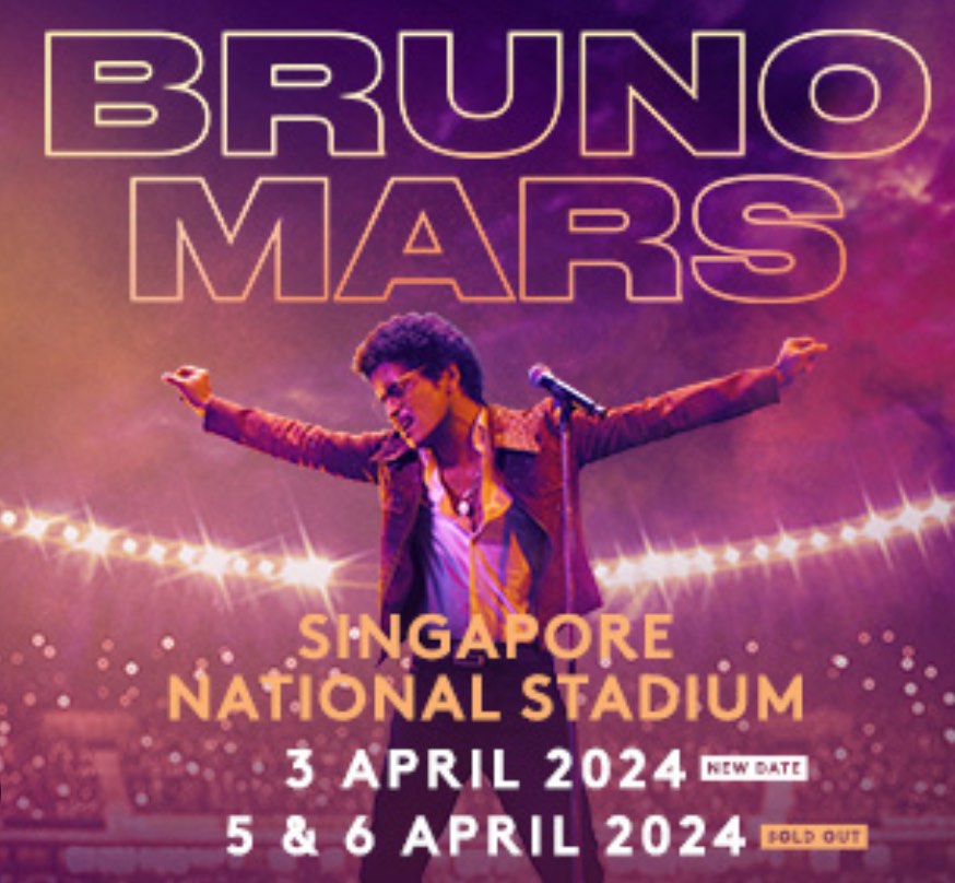 Bruno Mars Cat 4, Tickets & Vouchers, Event Tickets on Carousell