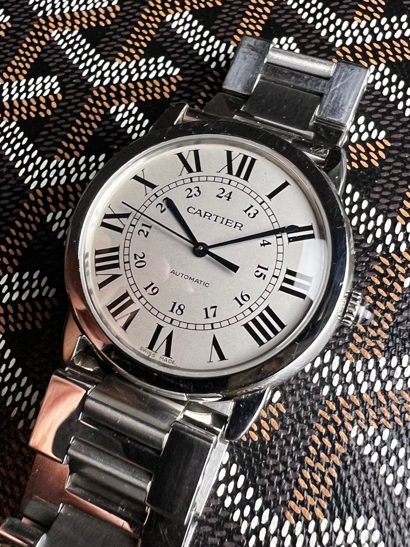 Cartier Ronde Automatic, Men's Fashion, Watches & Accessories, Watches ...