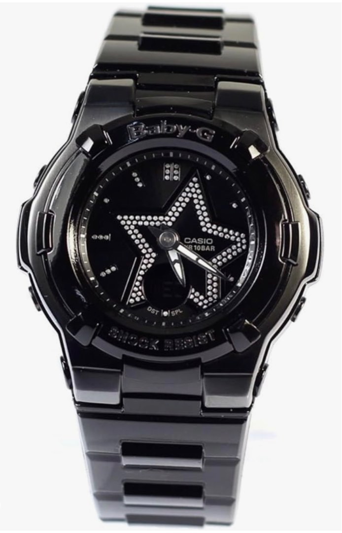 Casio Baby-G Quartz Ladies Watch BGA-115B-1BDR, Women's Fashion ...