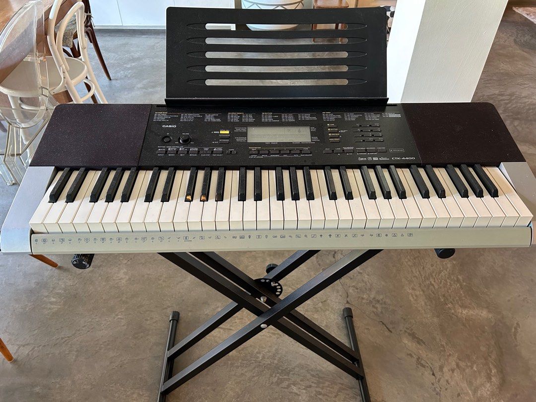 Casio CTK-4400 Keyboard and Stand, Hobbies & Toys, Music & Media ...