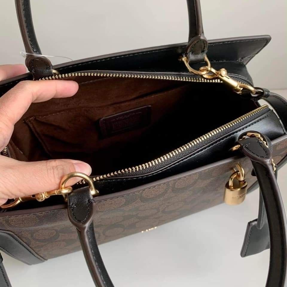 Coach Zoe Carryall in Signature Canvas, Women's Fashion, Bags & Wallets ...