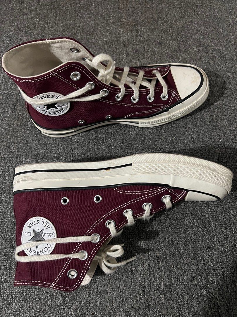 Converse Chuck 70 high dark beetroot, Women's Fashion, Footwear ...