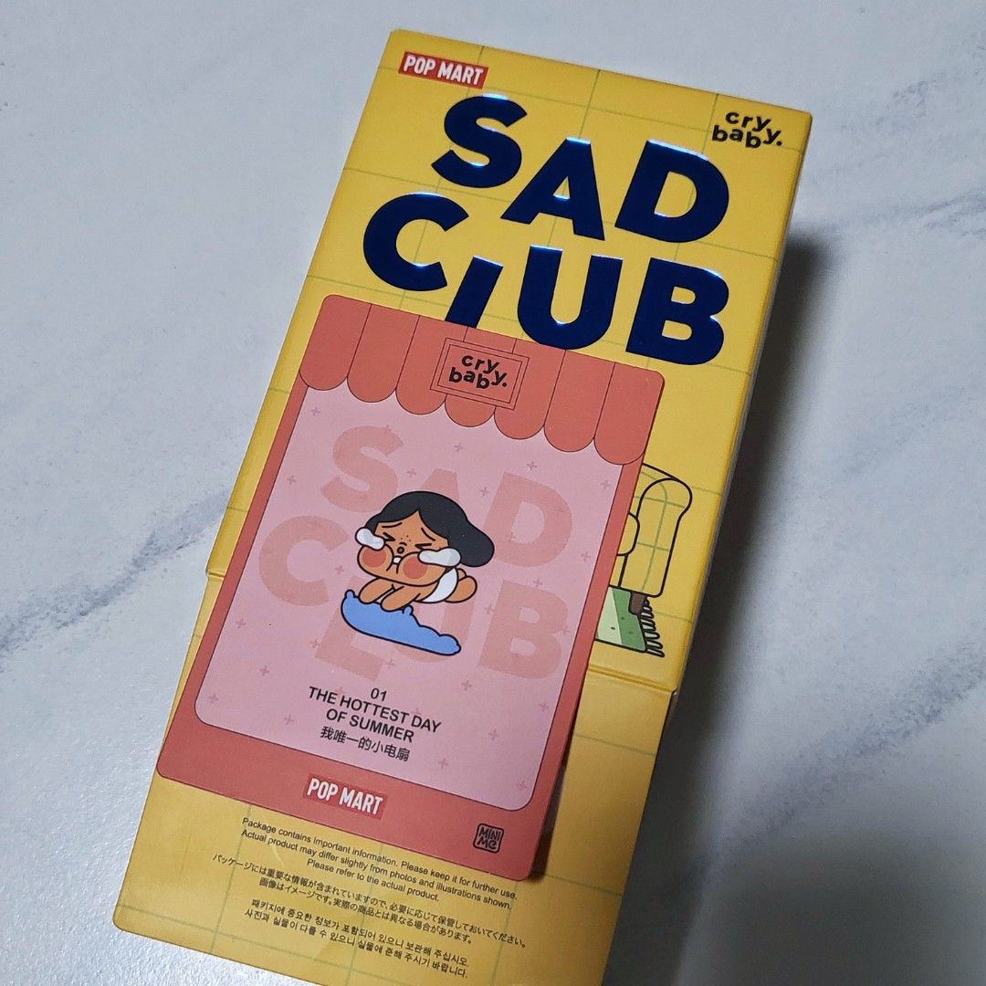 CRY BABY SAD CLUB POP MART, Hobbies & Toys, Memorabilia & Collectibles ...