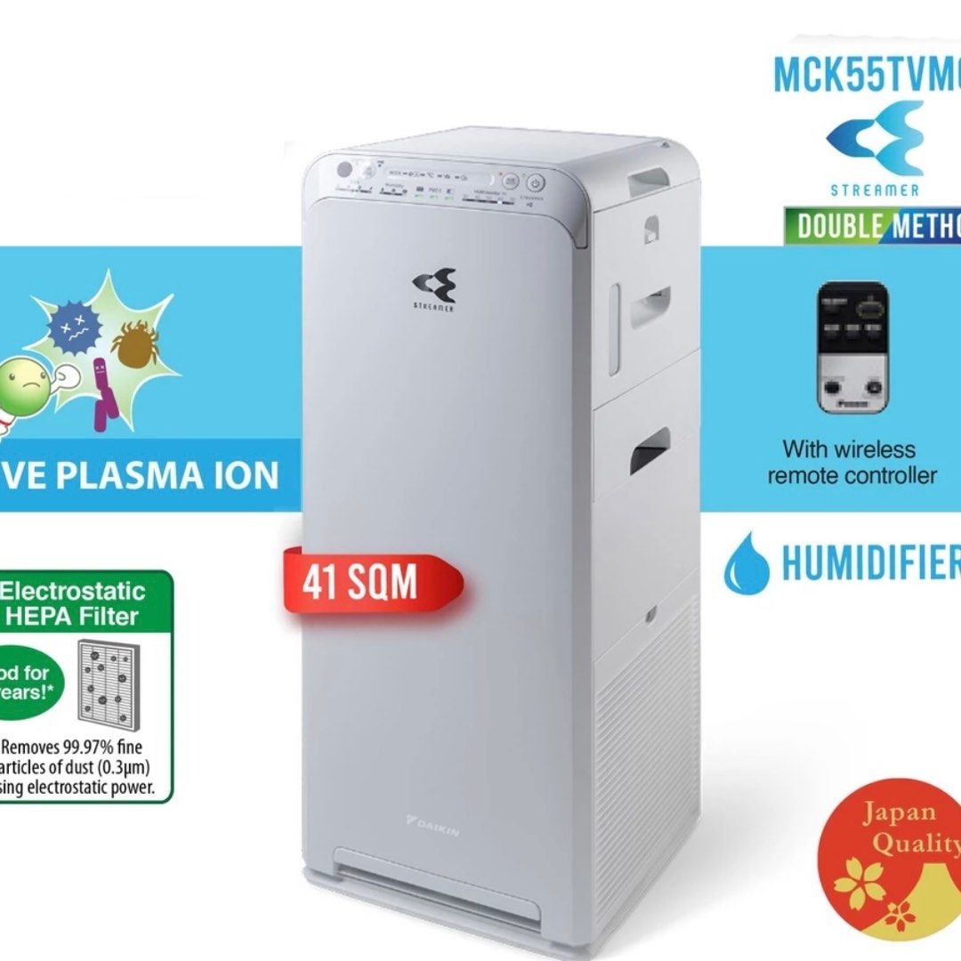 Daikin MCK55TVM6 Air Purifier And Humidifier With Streamer Technology ...
