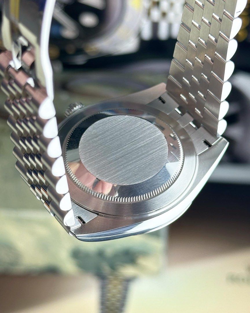 Datejust 41 Blue Sunray Dial Index 18K Solid White Gold Flutted Bezel ...