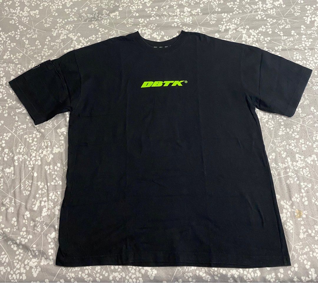DBTK Cipher Tee Oversized T-Shirt Black & Neon Green Don't Blame The ...