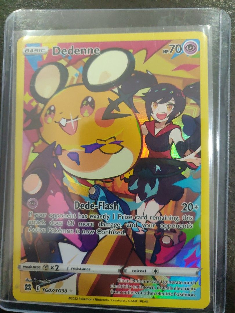 Dedenne Trainer Gallery Waifu Card Pokemon TCG, Hobbies & Toys, Toys ...