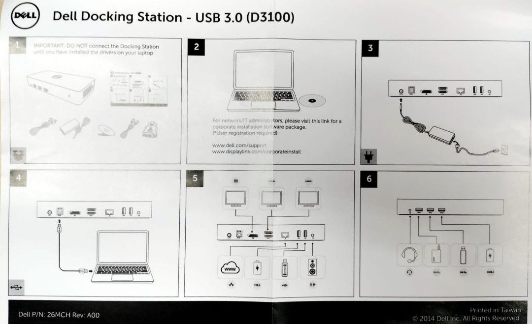 Dell Docking Station D3100, Computers & Tech, Parts & Accessories, Other Accessories on Carousell