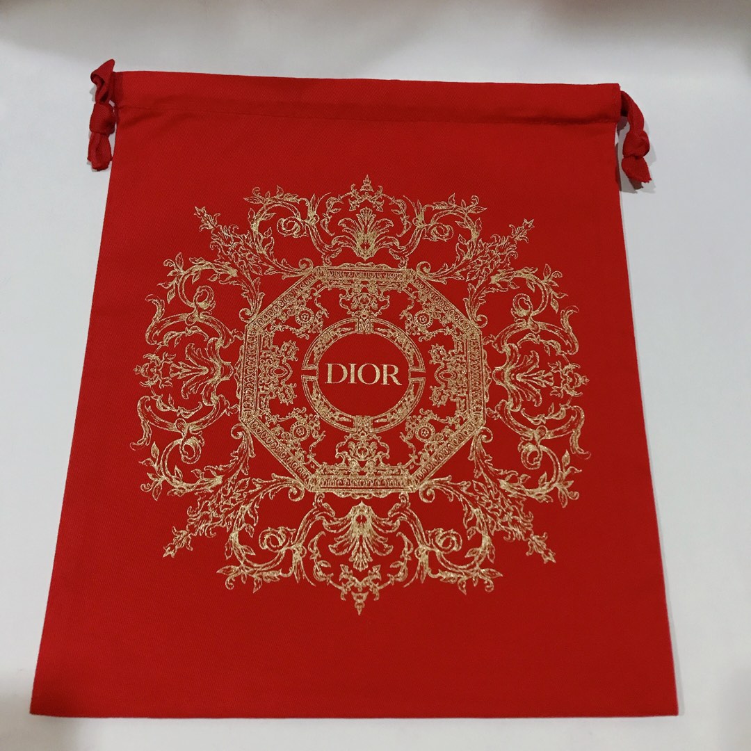 Dior 2024 CNY drawstring bag pouch, Women's Fashion, Bags & Wallets ...