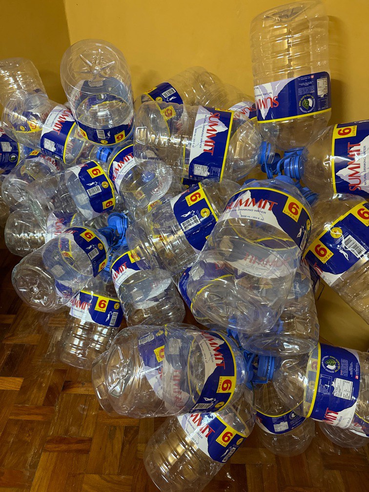 Empty 6L Water Gallons- Six Liters Clean for Soap Container or Plants ...