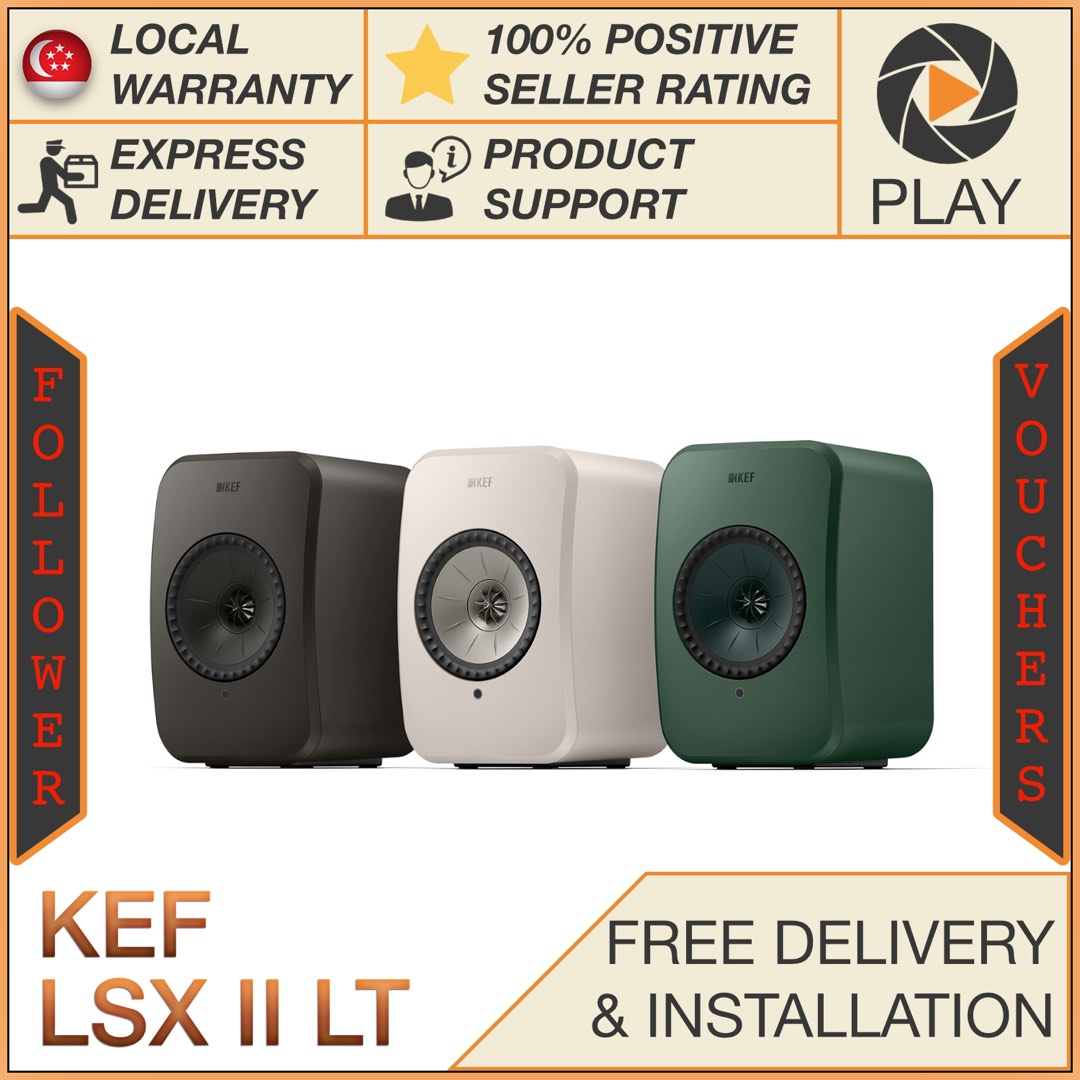 [Official Warranty + Price Match] KEF LSX II LT Active Wireless Speaker System LSX 2 LT, Audio ...