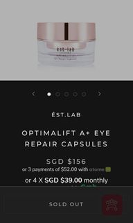Est.Lab OPTIMALIFT A+ INTELLIGENT EYE REVITALISER TRI-ACTION MASSAGER 2 ...