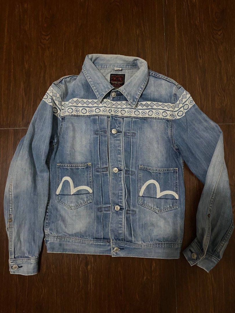 Evisu denim jacket, Women's Fashion, Coats, Jackets and Outerwear on ...