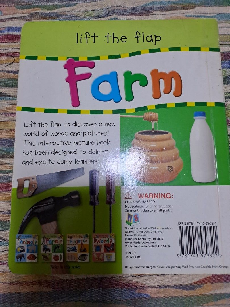 FARM Boardbook. Lift the flap, Hobbies & Toys, Books & Magazines ...