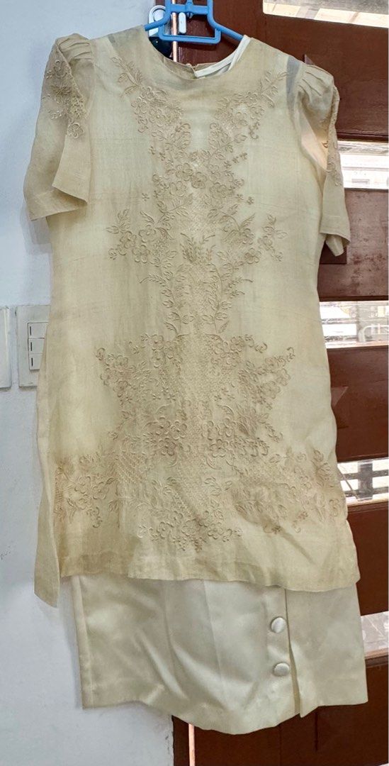 Filipiniana dress (abaca), Women's Fashion, Dresses & Sets, Dresses on ...