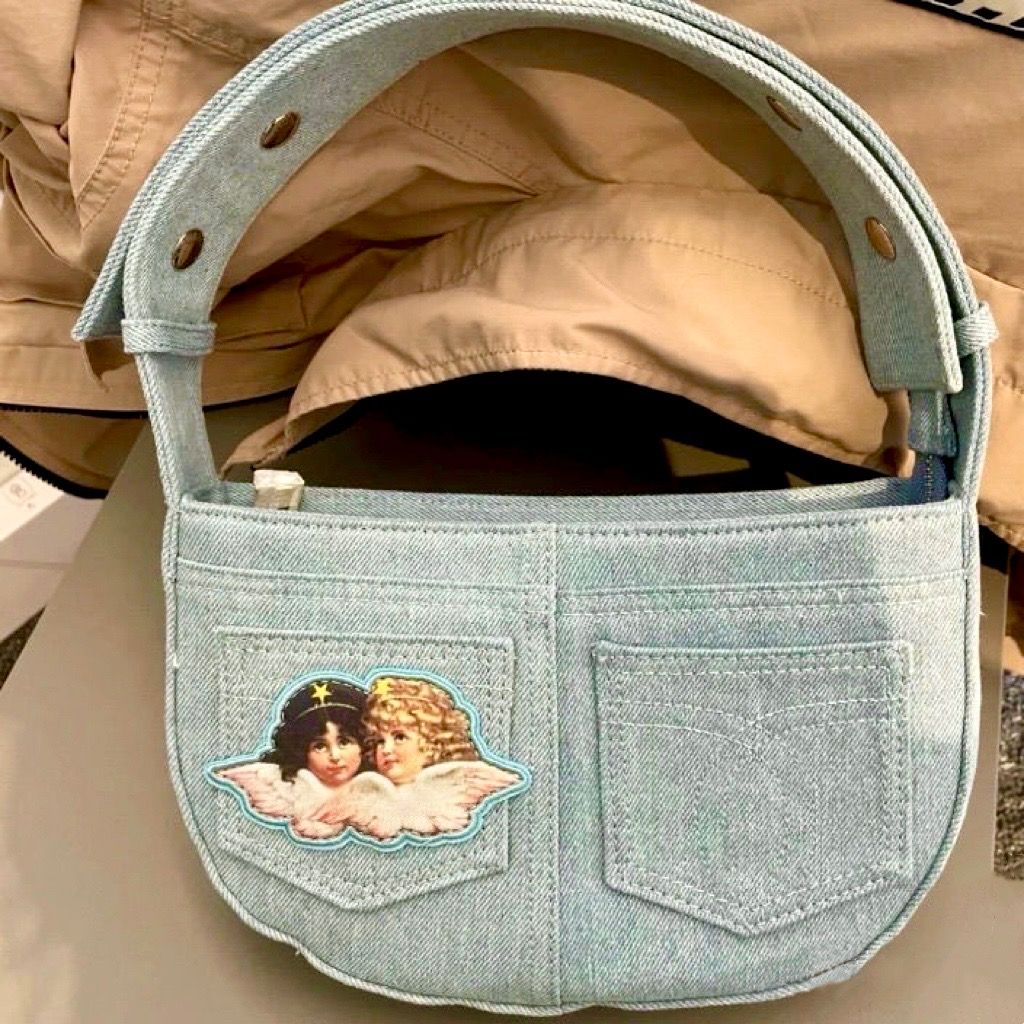 Fiorucci denim shoulder bag | fiorucci kili kili bag | fiorucci kili ...