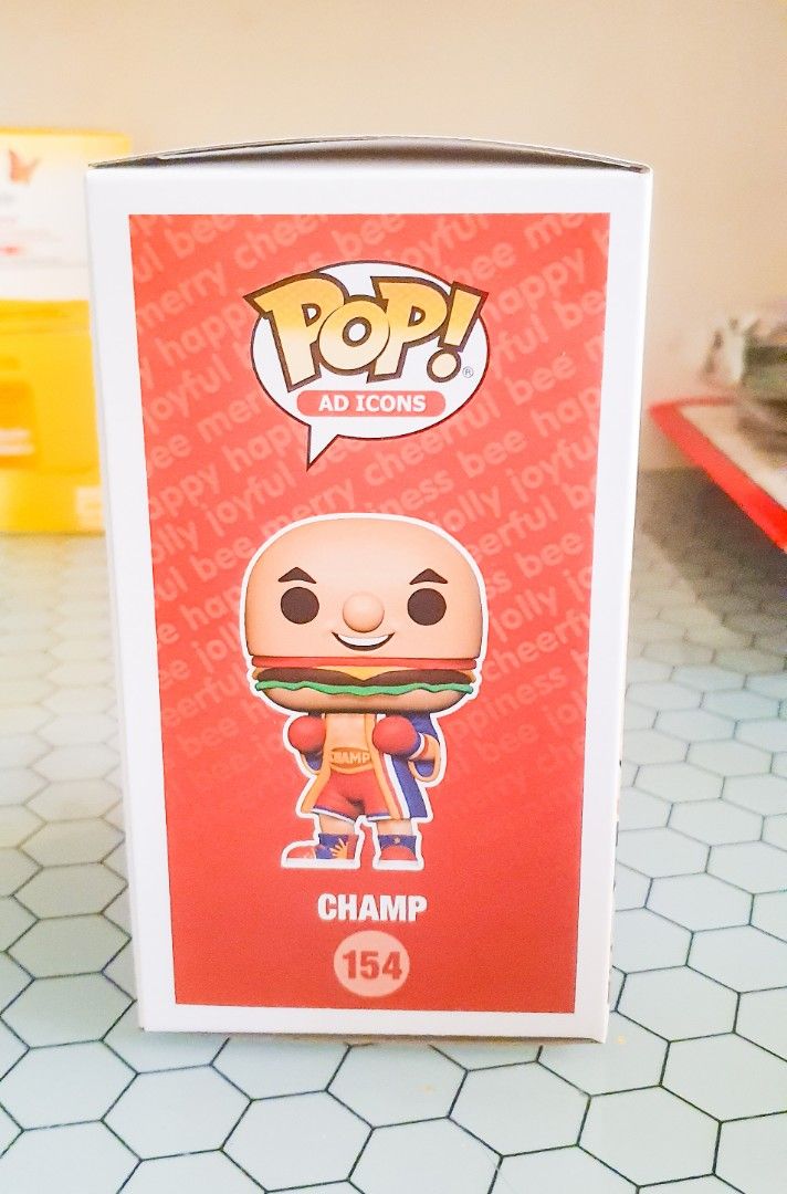 FUNKO JOLLIBEE CHAMP, Hobbies & Toys, Toys & Games on Carousell