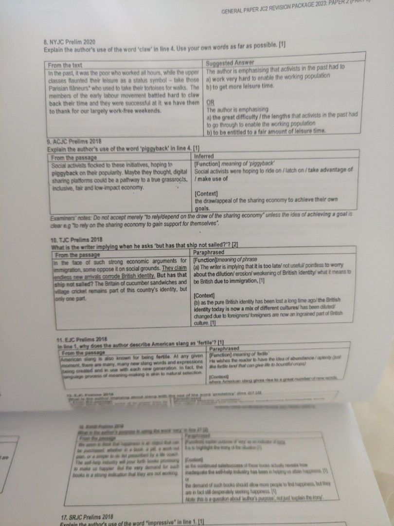 GP Paper 2 Revision Package, Hobbies & Toys, Books & Magazines ...