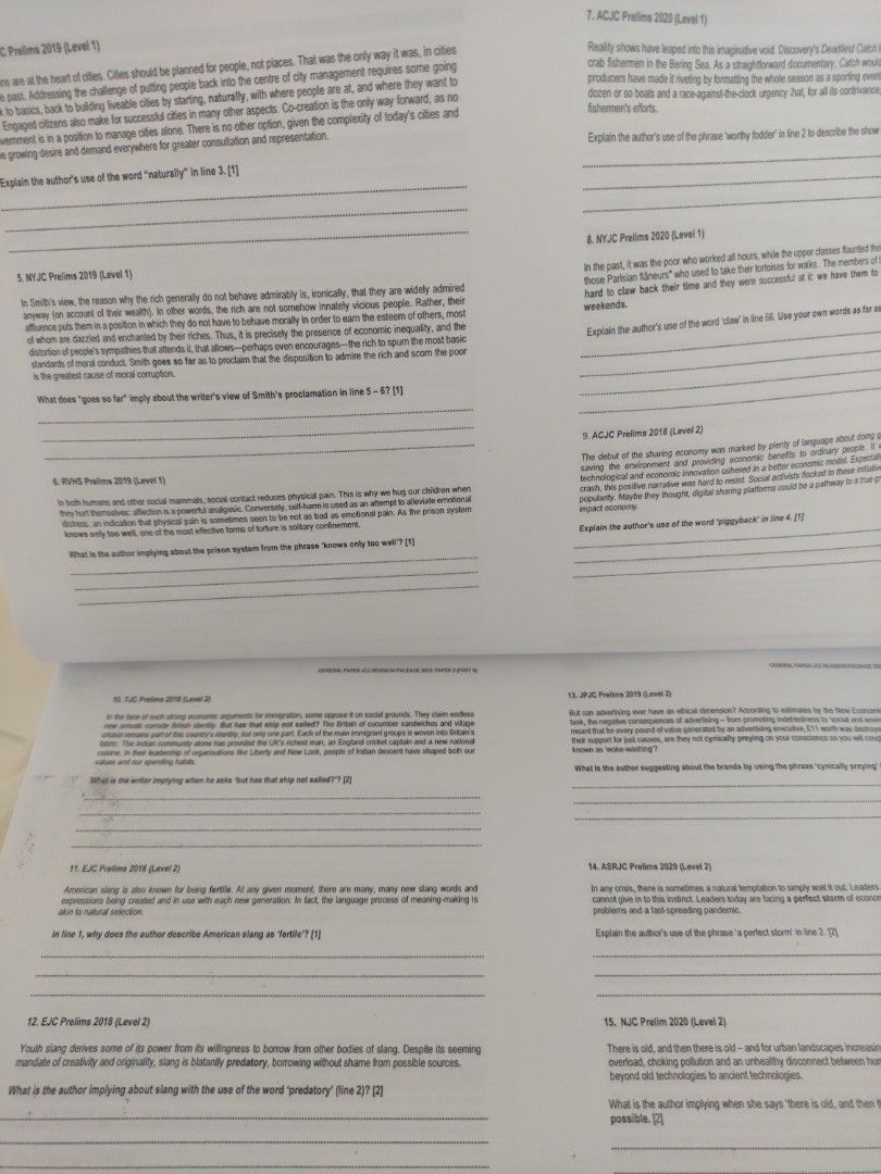 GP Paper 2 Revision Package, Hobbies & Toys, Books & Magazines ...